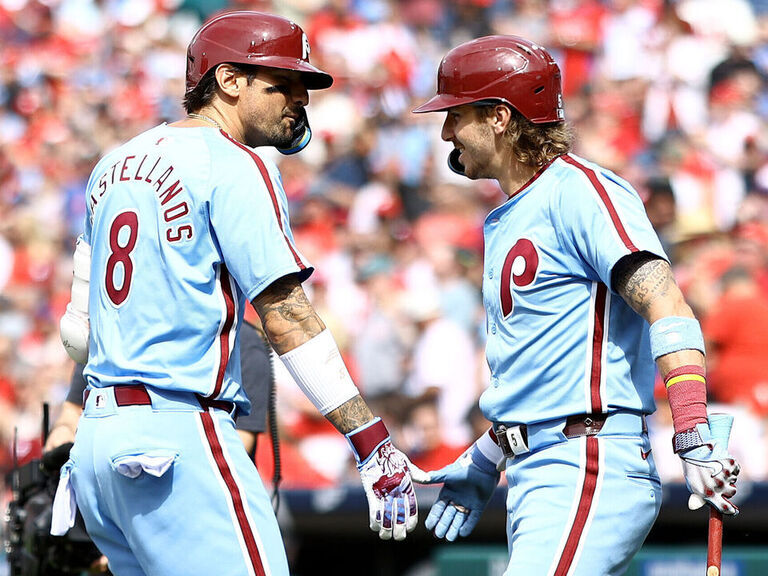 Phillies sweep Rangers for 29th win in 35 games | theScore.com