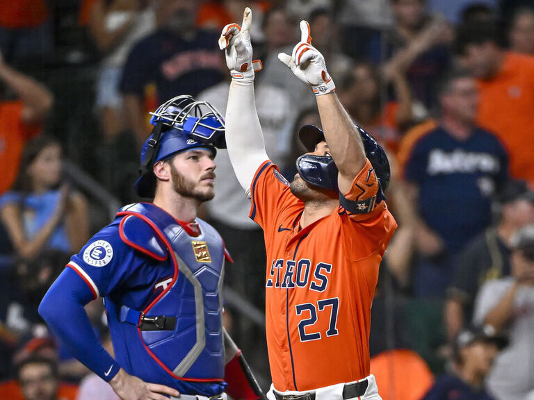 Astros beat Rangers for 10th straight home win | theScore.com