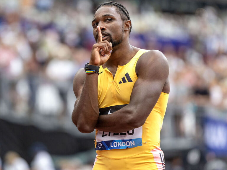 Lyles warms up for Olympics by setting PB of 9.81 seconds to win 100 in ...