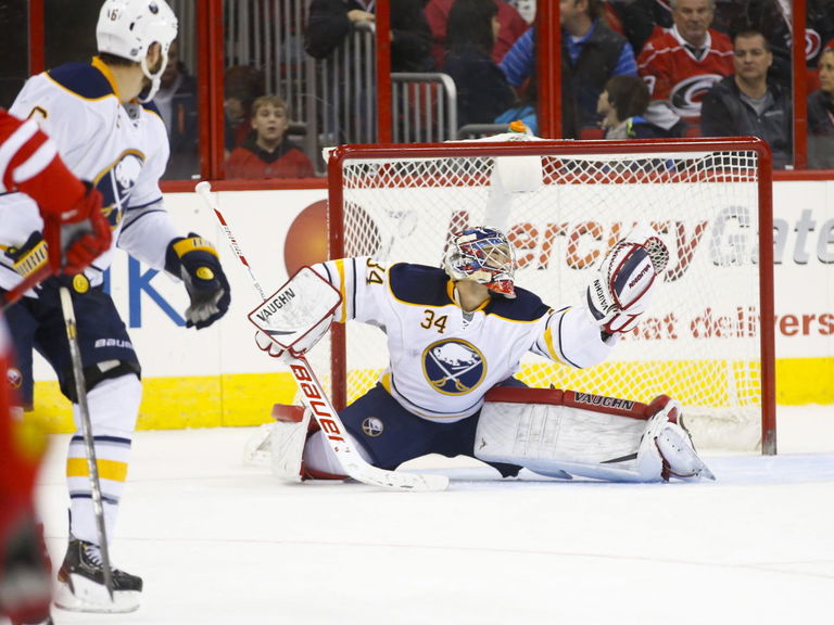 VIDEO: Sabres' Neuvirth shows off new mask with tribute to Dominik ...