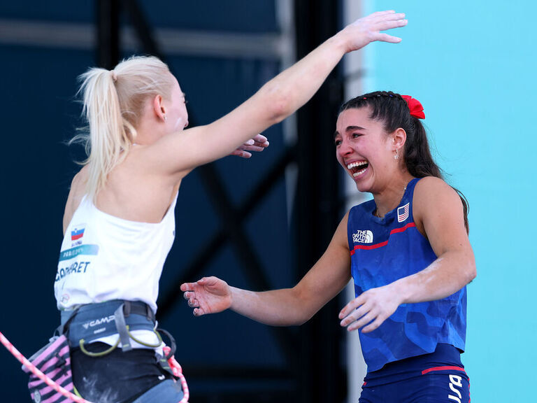 American Brooke Raboutou earns silver medal in sport climbing ...