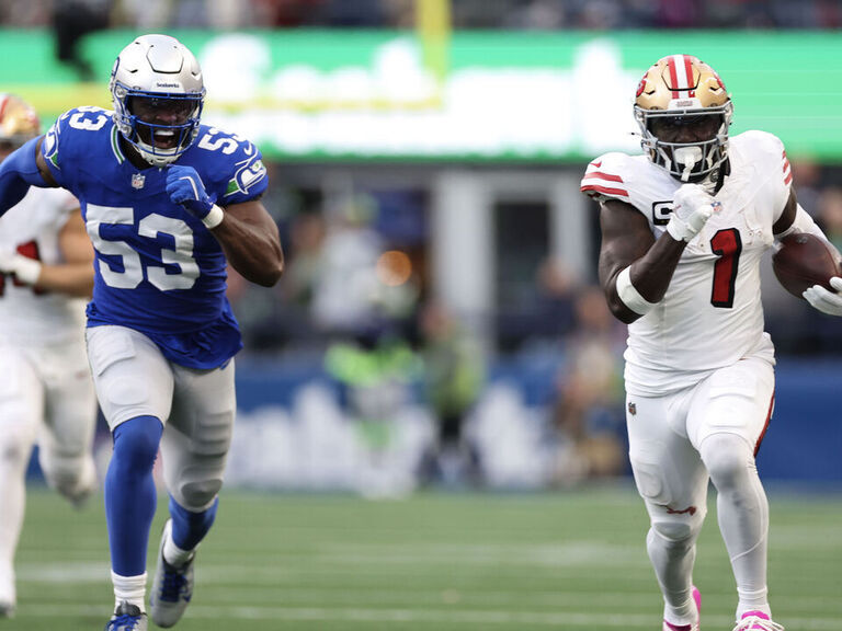 49ers' Samuel becomes 1st WR with 20 receiving TDs, 20 rushing TDs | theScore.com