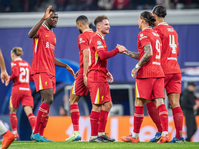 Liverpool sink Leipzig to win 11 of 12 games under Slot | theScore.com
