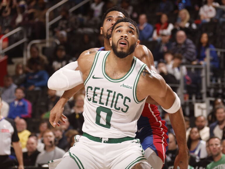 Tatum scores 37 as Celtics beat stubborn Pistons | theScore.com