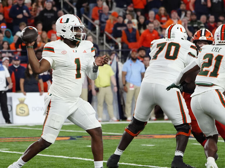 CFP rankings: Miami loses projected spot to Alabama, Ohio State falls | theScore.com