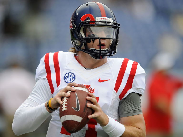 VIDEO: Ole Miss's Bo Wallace gets picked off in his own end zone for a ...