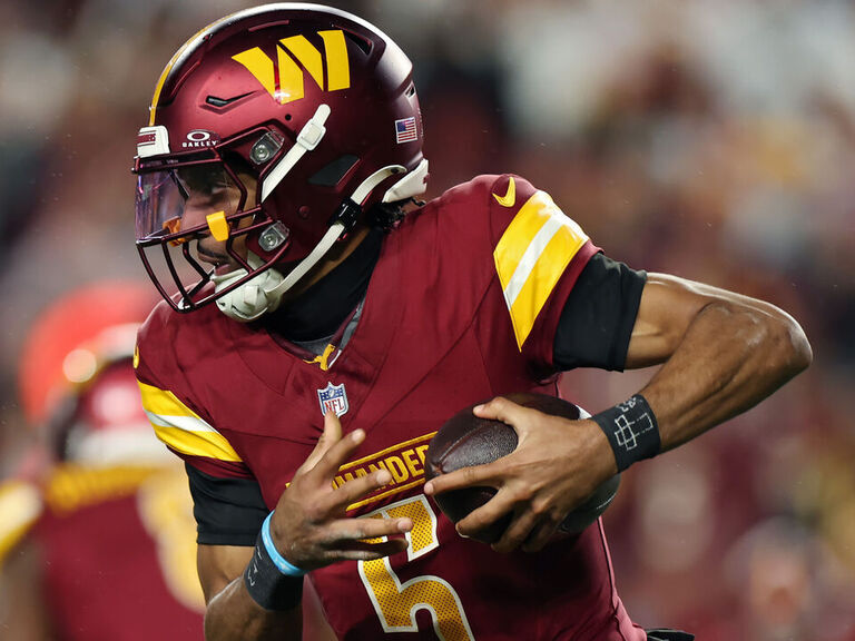 Daniels breaks RG3's record for most rushing yards by rookie QB ...