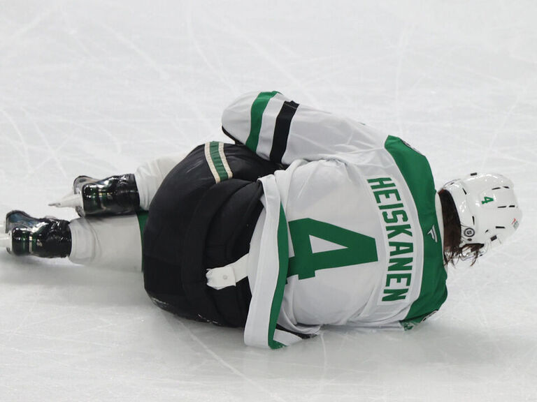 Heiskanen suffers apparent leg injury in collision with Stone ...