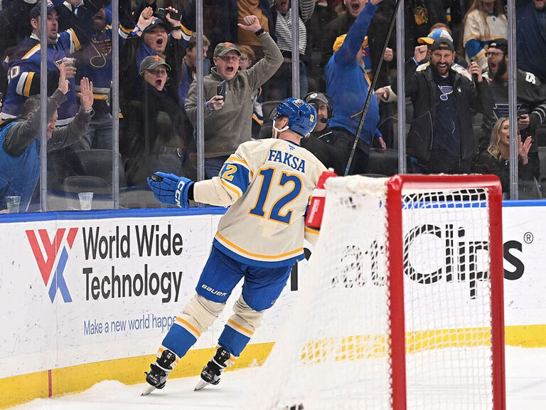 Faksa scores in 10th round of shootout to give Blues win over ...