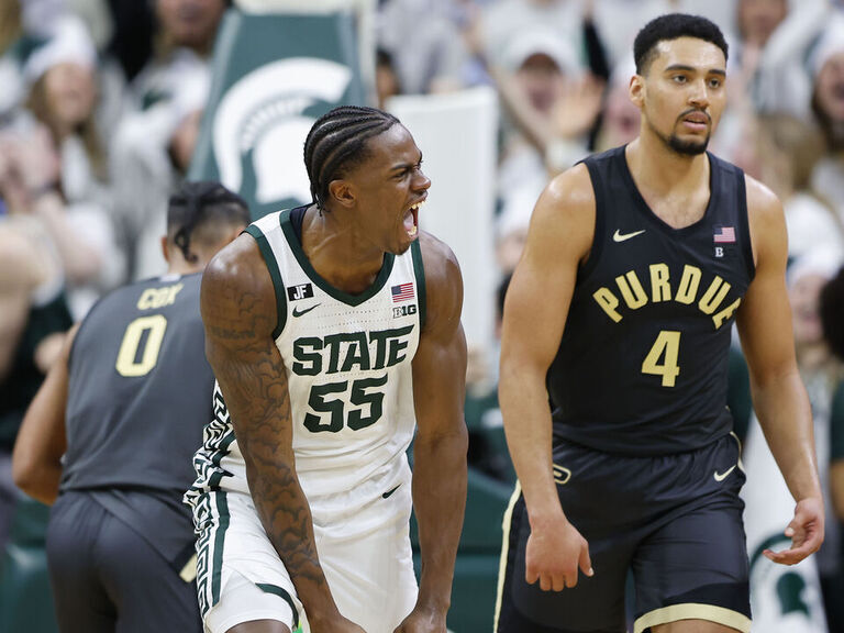 No. 14 Michigan St. beats No. 13 Purdue, pulls closer to 1st in Big Ten ...