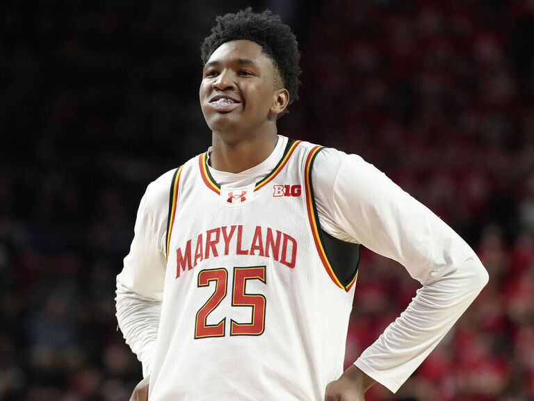 Queen drops double-double, No. 13 Maryland tops No. 17 Michigan ...