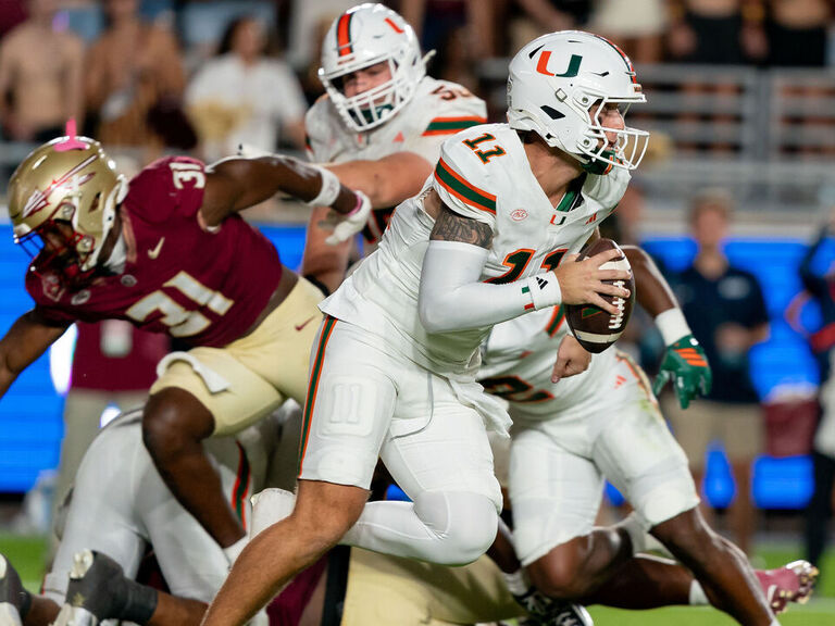 Beck throws 4 TDs to help Miami hold off Florida State | theScore.com