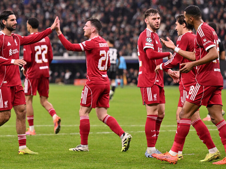 Liverpool score 5 unanswered to thump Frankfurt, end losing streak ...