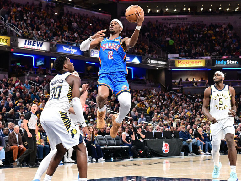 SGA's career-high 55 leads Thunder past Pacers in grueling Finals ...