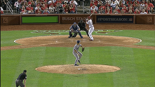 LAD at STL: GIF - Defense helps Greinke out of seventh | th…